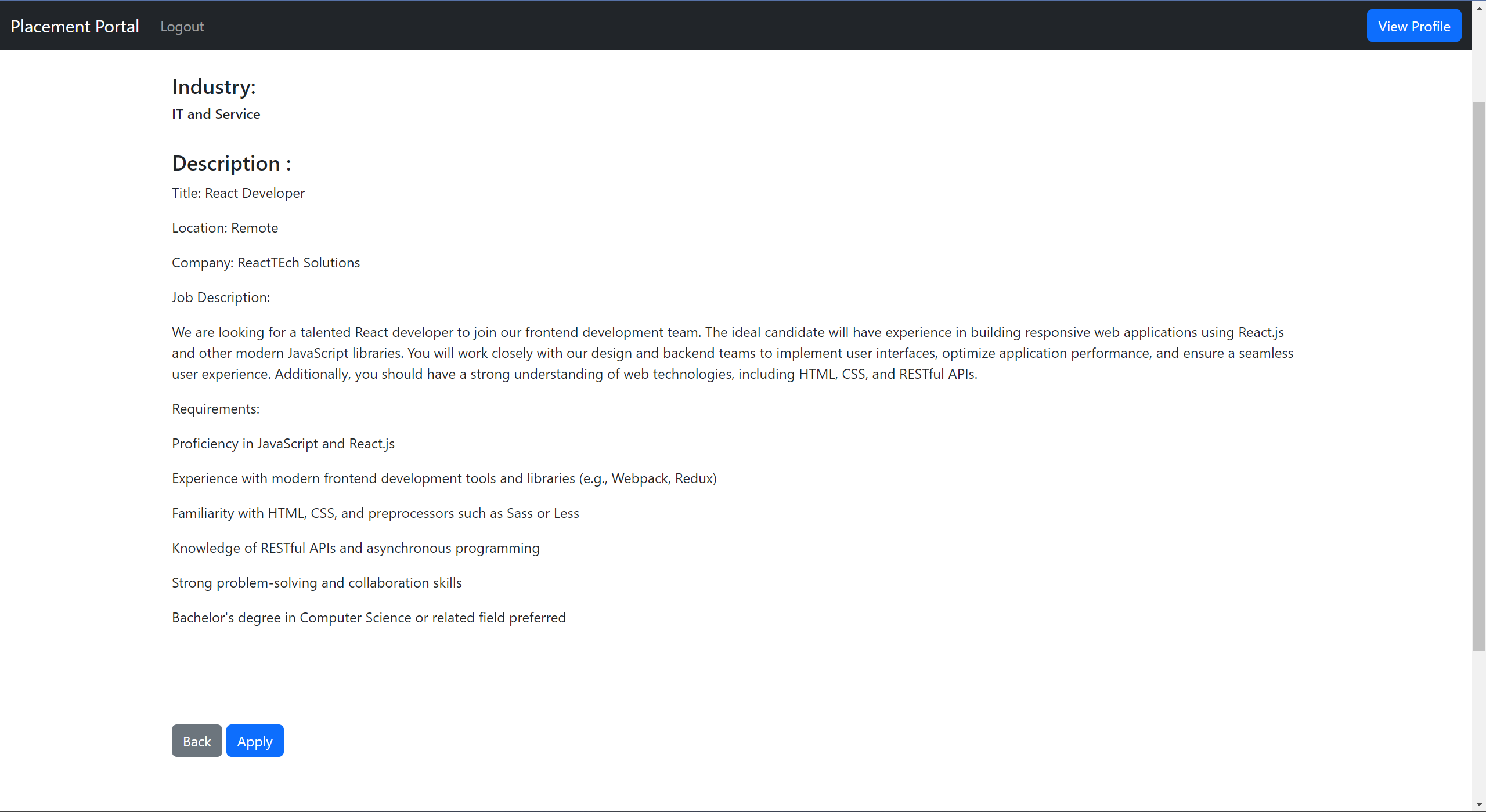 Placement Portal | Placement-portal